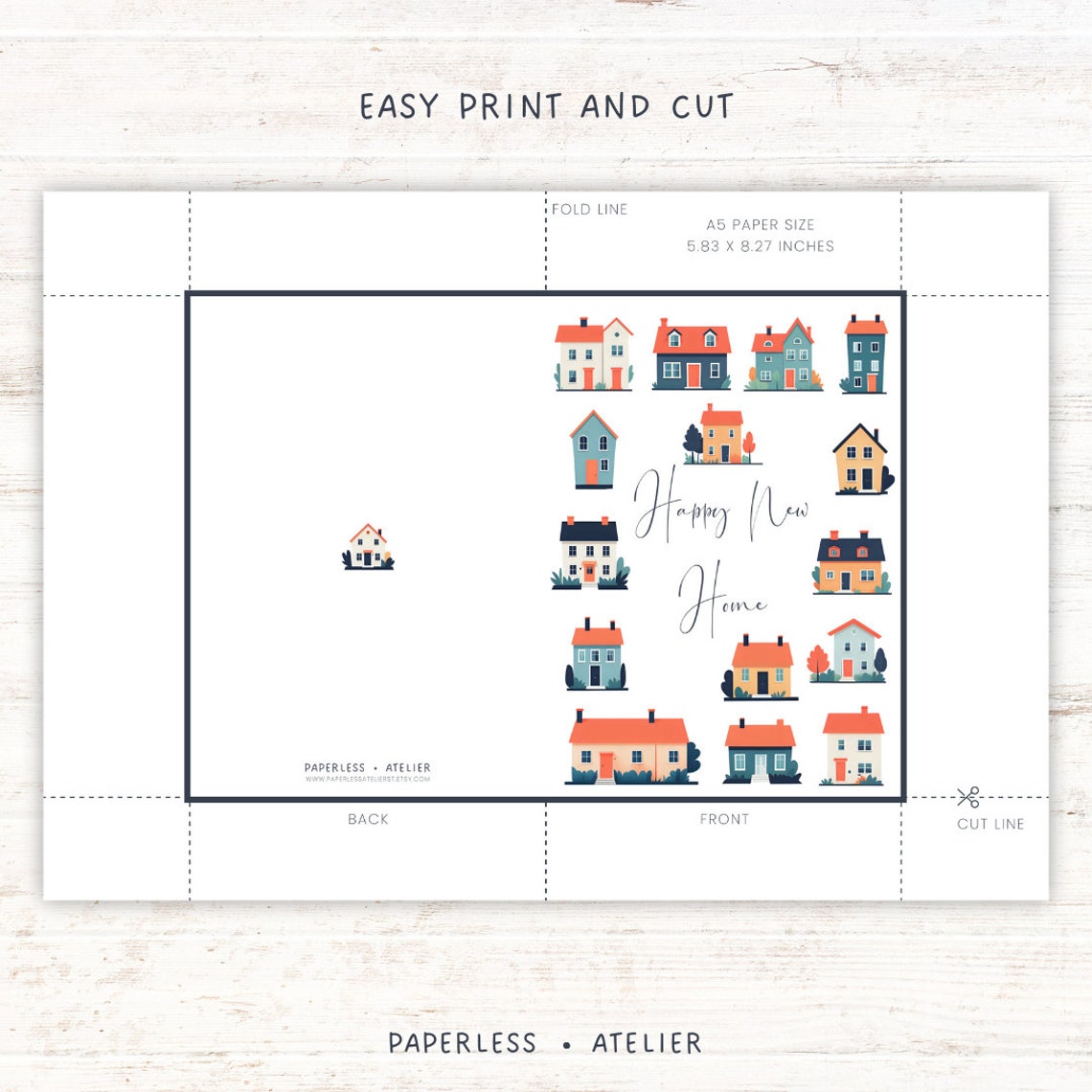 Printable New Home Card, Happy New Home, New Home Card, New Home ...