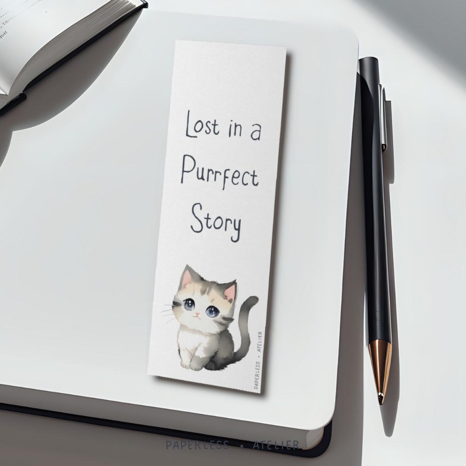 16 Printable Kitten Bookmarks, Kitten Bookmark, Printable Bookmark ...