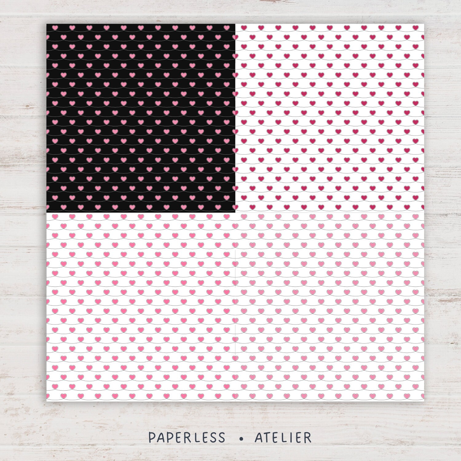 20 Printable Paper, Valentine's Digital Paper, Romantic Paper ...