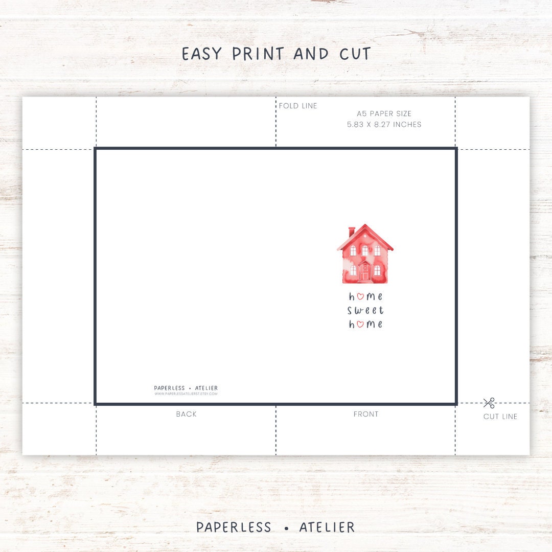 Printable New Home Card, Happy New Home, New Home Card, Home Sweet Home ...