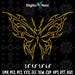 Sigil Butterfly Embroidery Design, Mystical Butterfly Machine ...