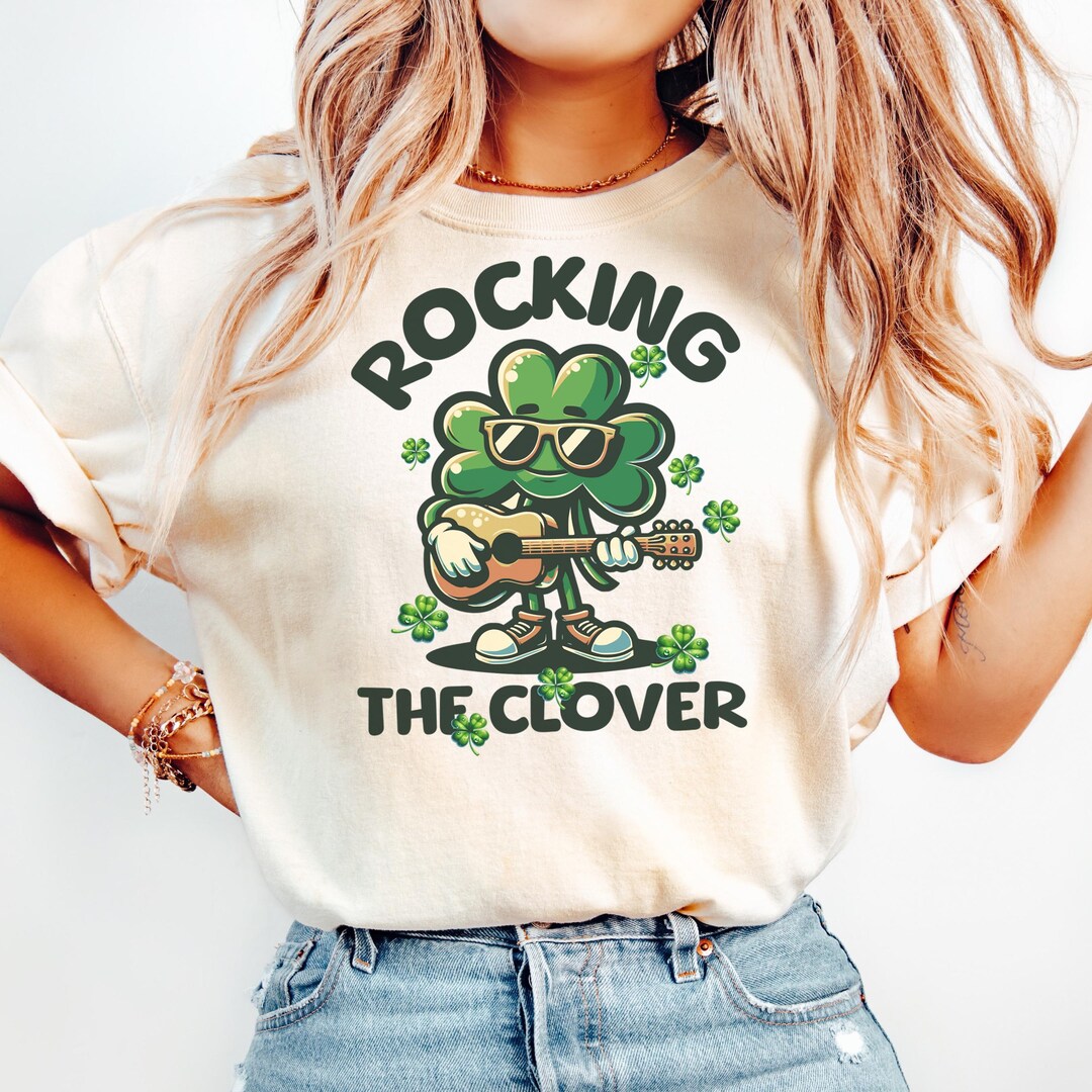 St Patrick Day Clover Png, Rocking the Clover, St Patty's Day PNG, St ...