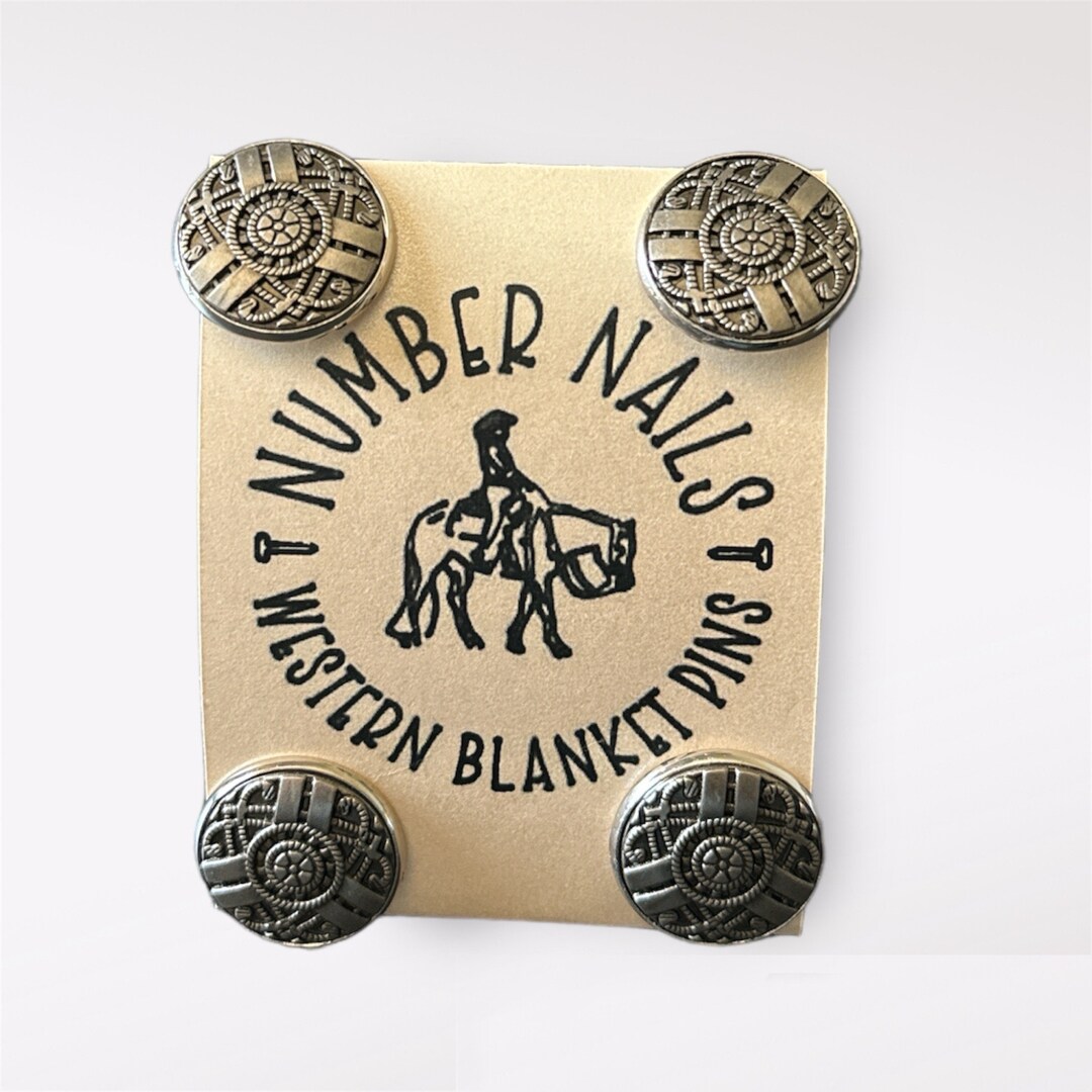 Number Nails-western Ranch Blanket Pins - Etsy