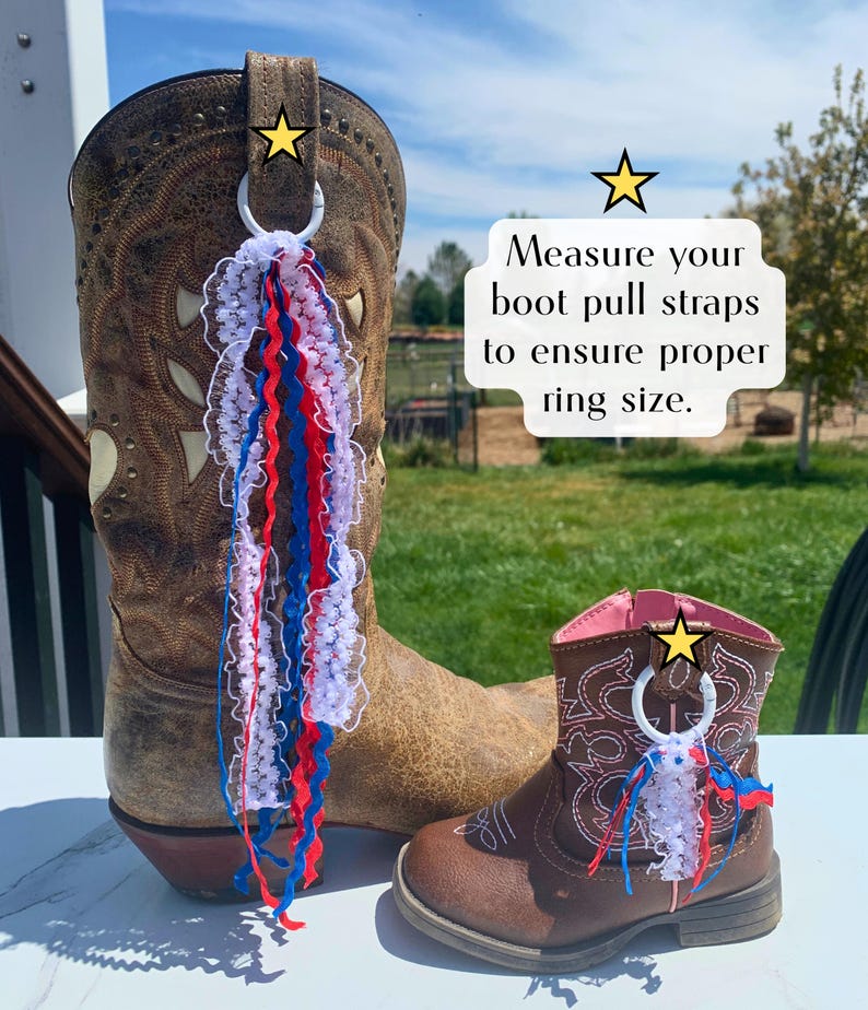 Patriotic Boot Bows | Kids & Adults Boot Clip Accessory - Etsy