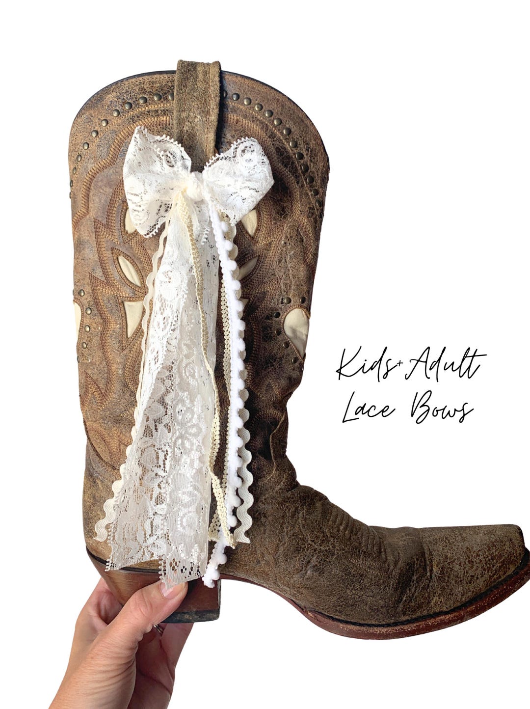 Lace Boot Bows | Kids & Adult Fall Bows - Etsy