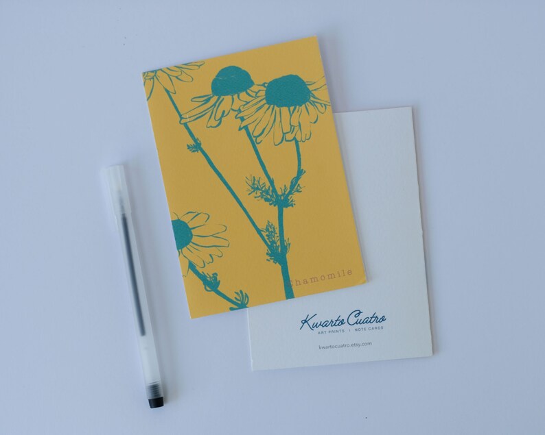 A6 CHAMOMILE Greeting Card / Printable / Blank / Herb / Digital ...