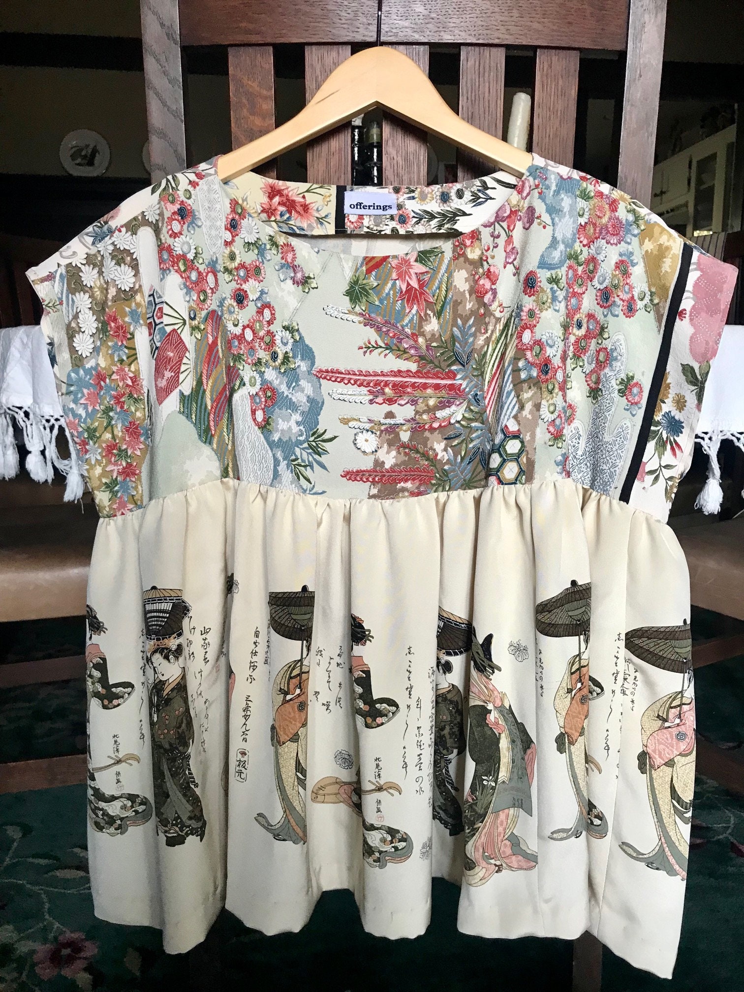 Japanese Style Blouse - Etsy