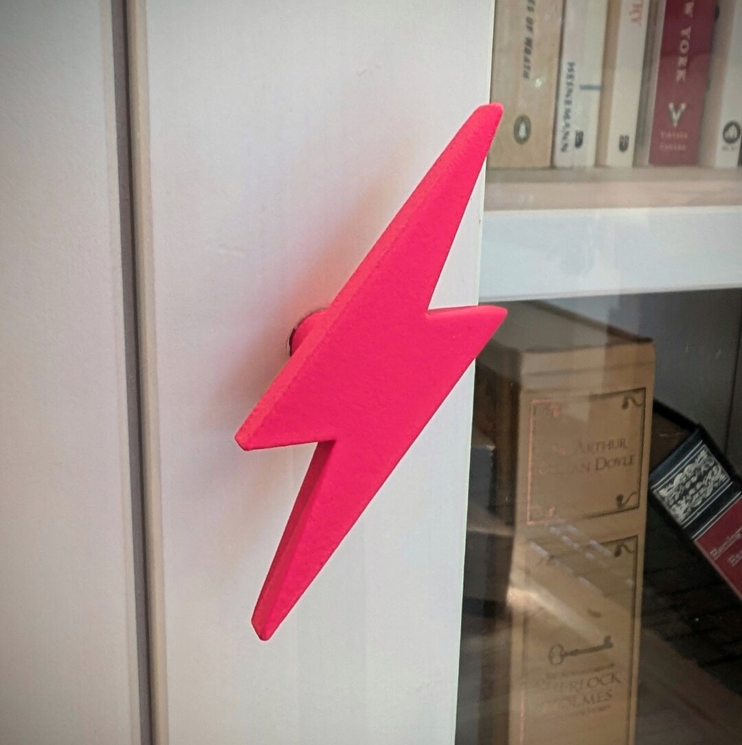 Handmade Metal Lightning Bolt Cabinet Pull - Etsy