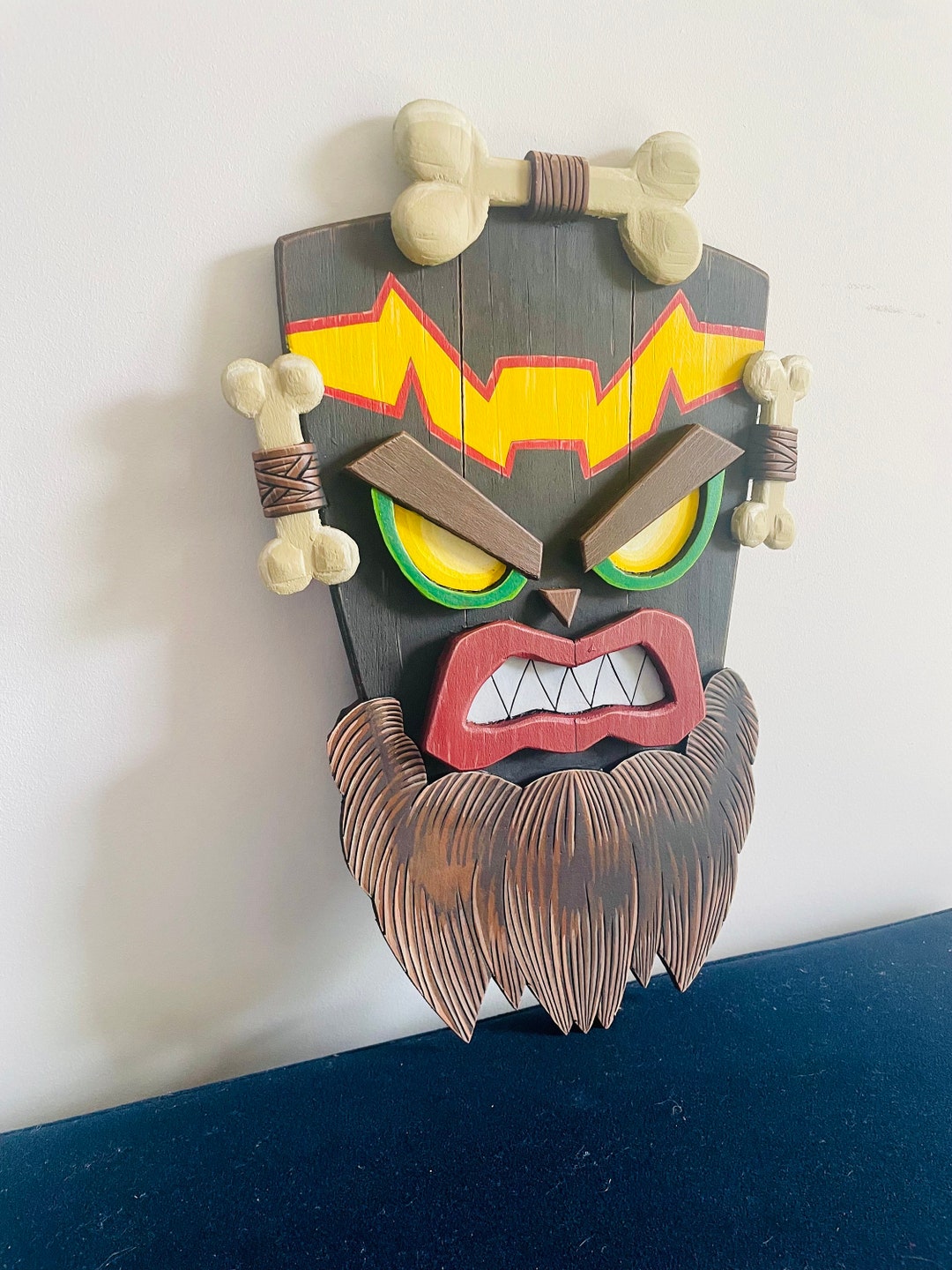 Decorative Crash Bandicoot Hand Made Uka Uka Mask Character - Etsy