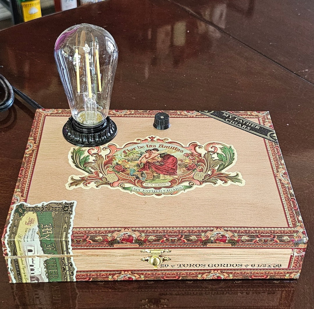 Cigar Box Lamp - Etsy