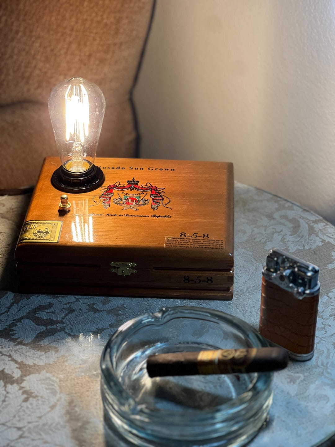 Cigar Box Lamp - Etsy