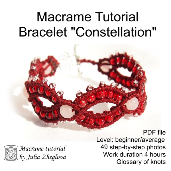 Macrame Bracelet Pattern - Etsy