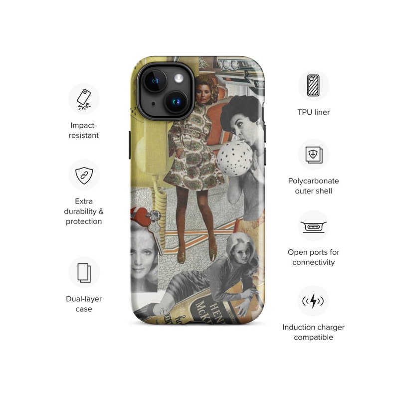 Magazine Collage iPhone Case - Etsy