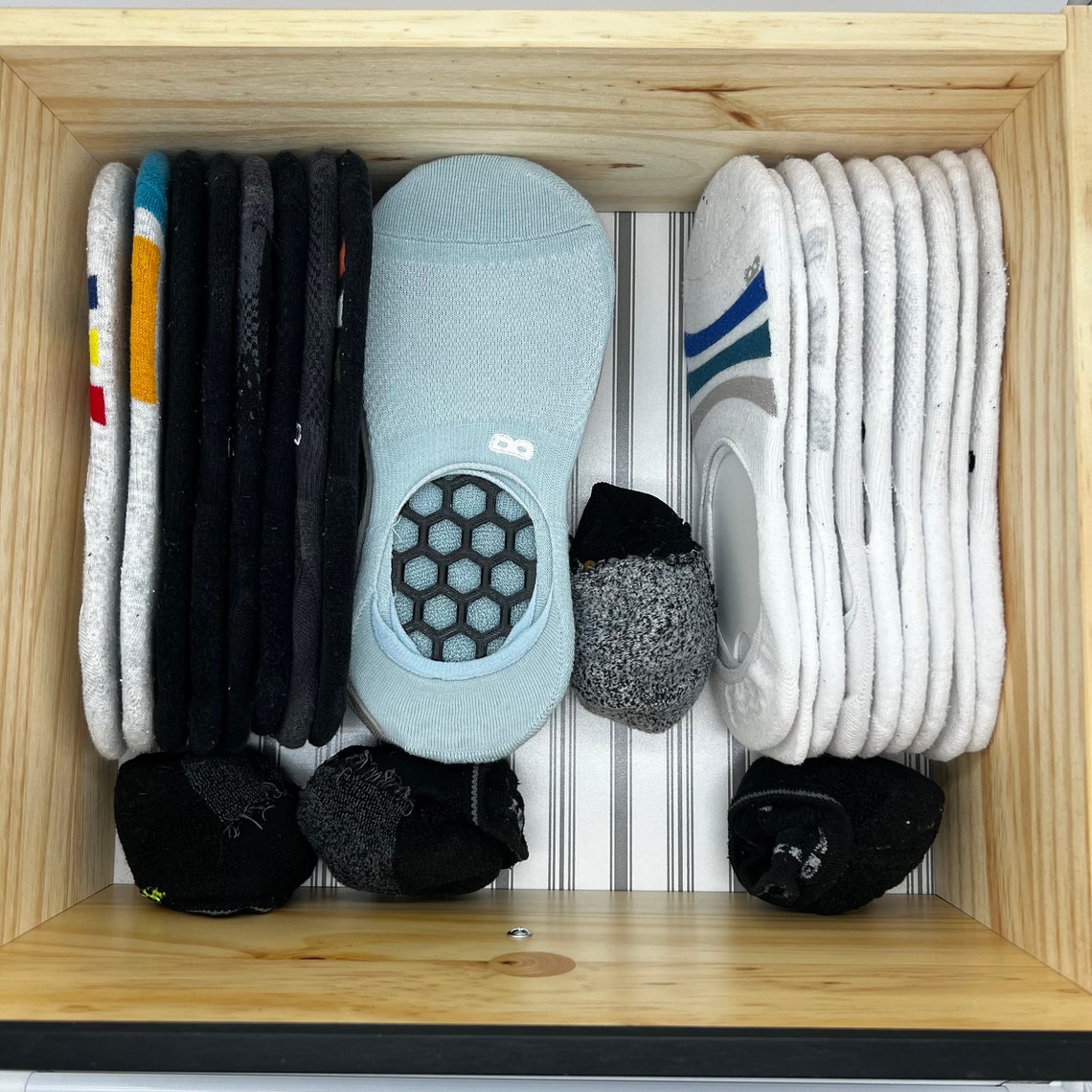 No Show Sock Insert Set, US Womens Size 4-10, Storage Solution, Travel ...