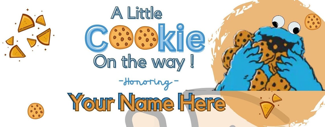 Cookie Monster Baby Shower INVITATION - Etsy