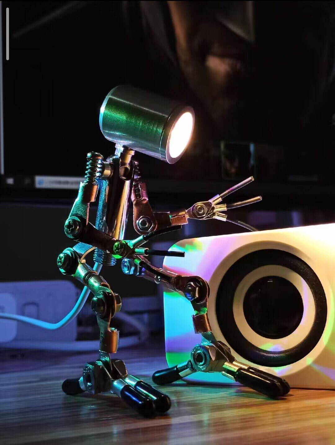 Steampunk Mechanical Robot Desk Lamp, Handmade Small Spotlight, Gifts ...