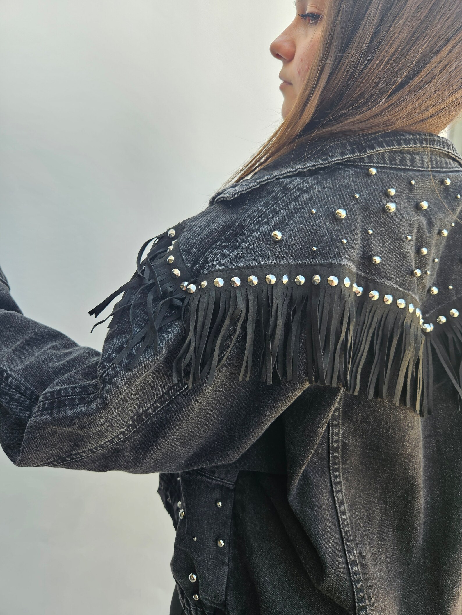 Women Denim Jacket,tassel Denim Jacket,pearl Denim Jacket,desing Denim ...