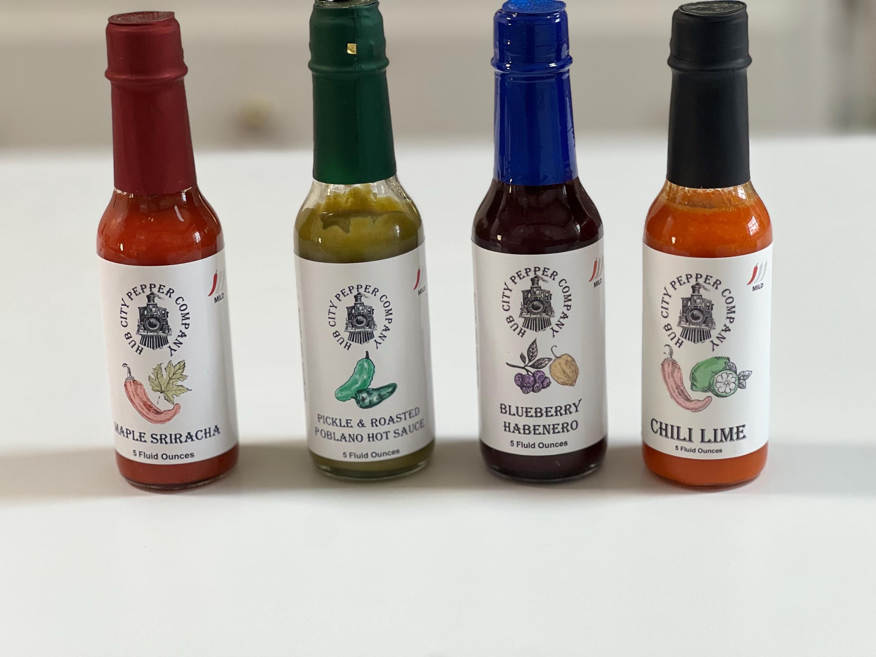 Variety Pack of 4 Hot Sauces - Etsy
