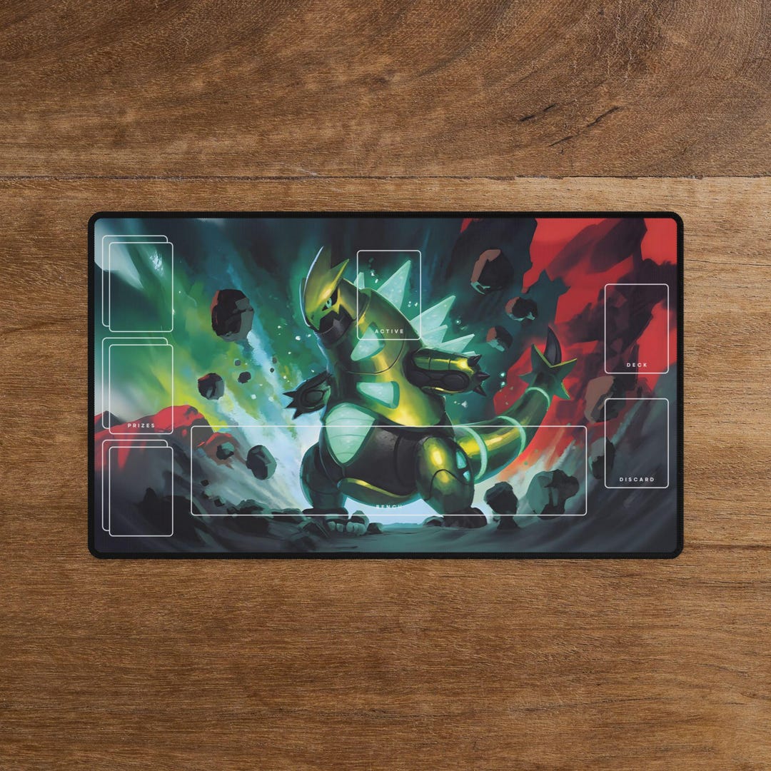 Card Zones Metal Spike Beast Desk Mat/playmat Pokemon TCG 24x14 Inches ...