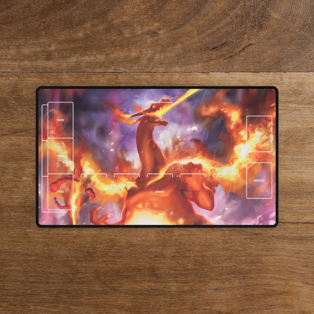 Gigantamax Charizard Pokemon Card Playmat or Mousepad 24x14 Inches ...