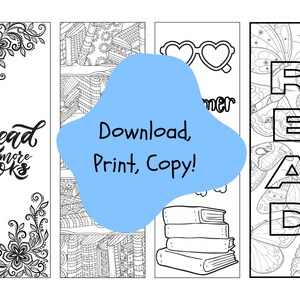Printable Bookmark to Color End of School Activity Coloring Bookmark ...