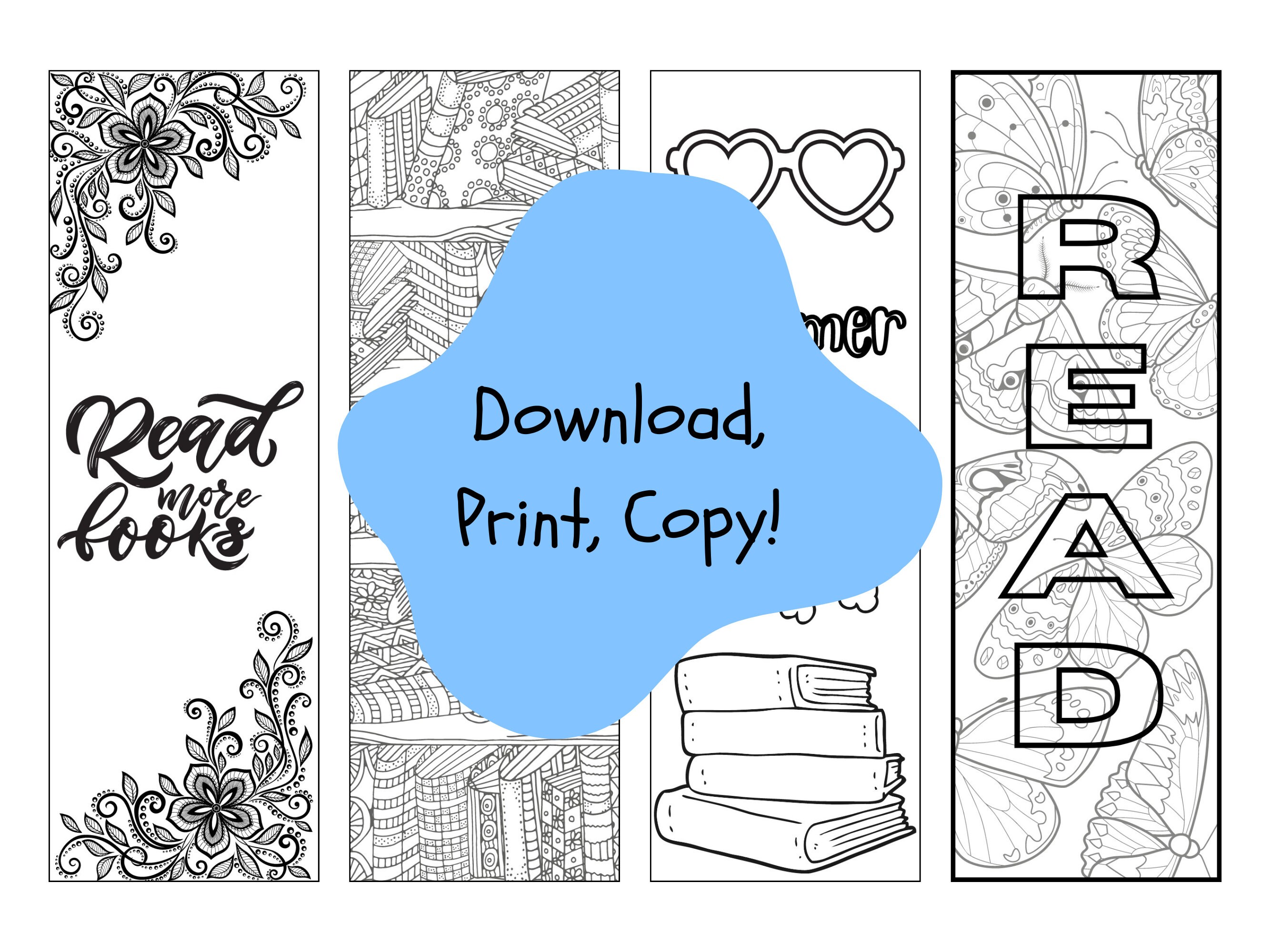 Printable Bookmark to Color End of School Activity Coloring Bookmark ...