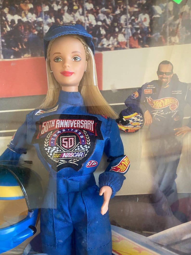 NASCAR Barbie 1998 50th Anniversary Collector Edition Doll Mattel ...