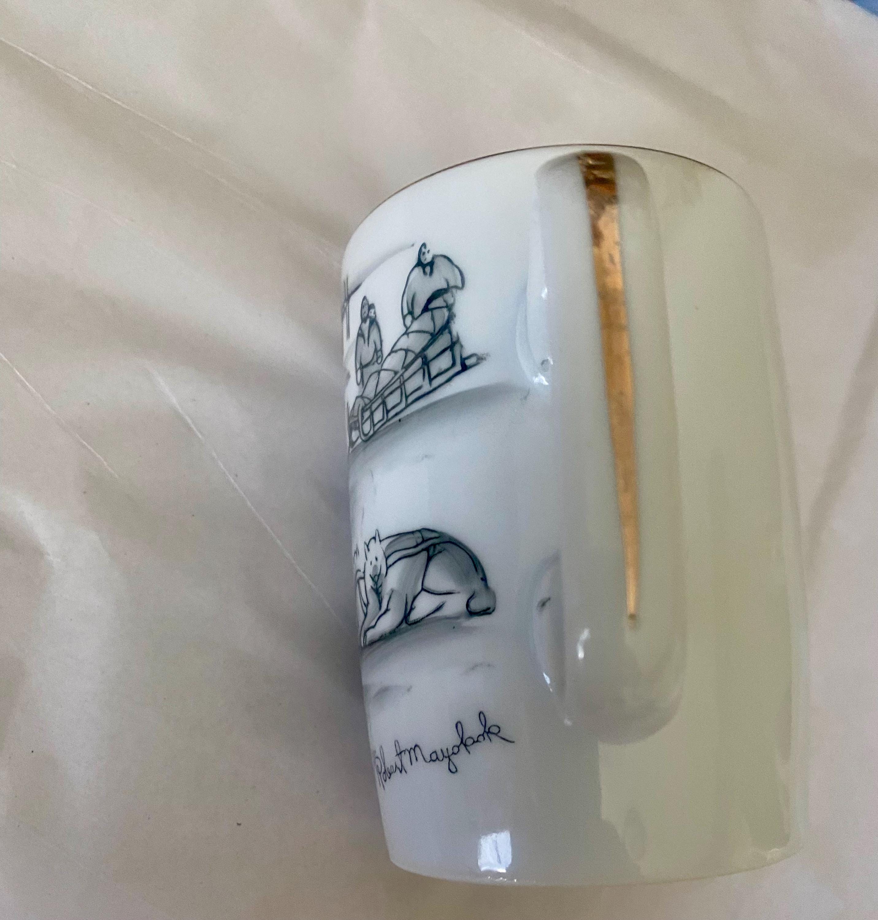 1960s Vintage Robert Mayokok Dog Sled Signed Alaska Inuit Art Design ...