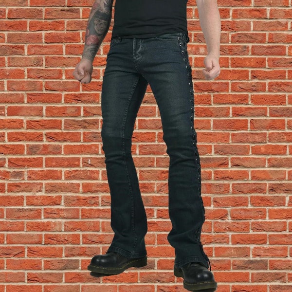 Lace up Jeans - Etsy