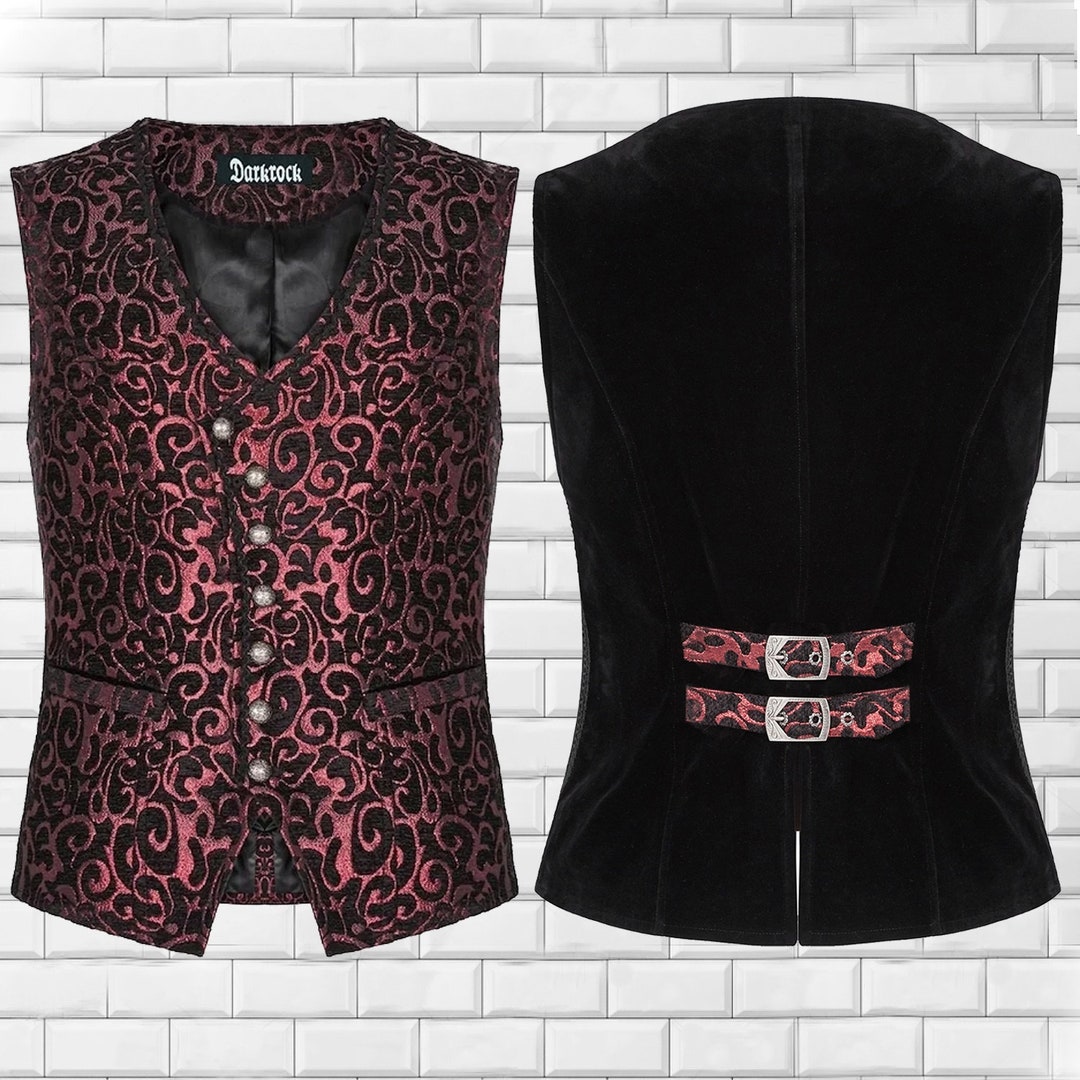 Mens Red Waistcoat, Formal Vest, Waistcoat for Men, Wedding Vest, Men's ...