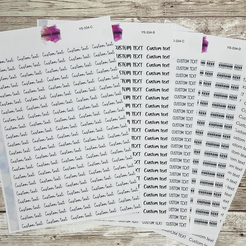 Shopping Script Sticker - Etsy