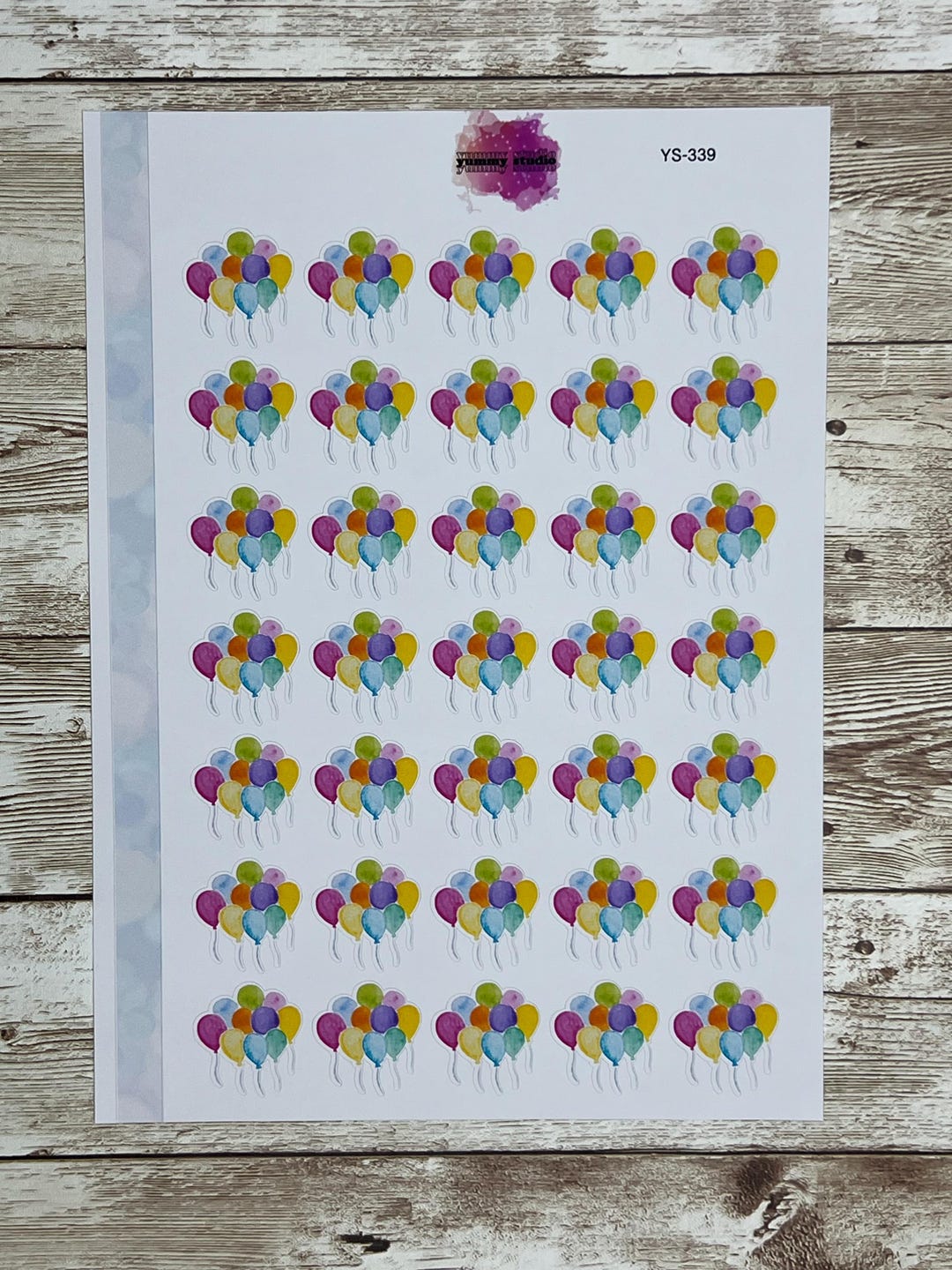 35 Birthday Balloon Icon Planner Stickers, Functional Reminders, Cute ...