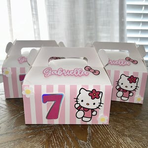 Hello Kitty Party Favor Boxes - Etsy