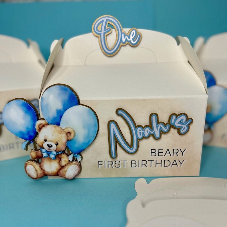 Beary First Birthday Party Favors Dozen Party Decor - Etsy