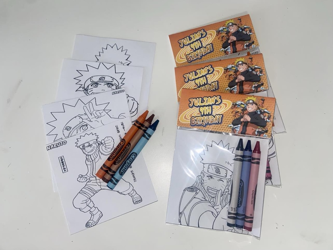 Nar Ninja Coloring Kits Party Favors - Etsy