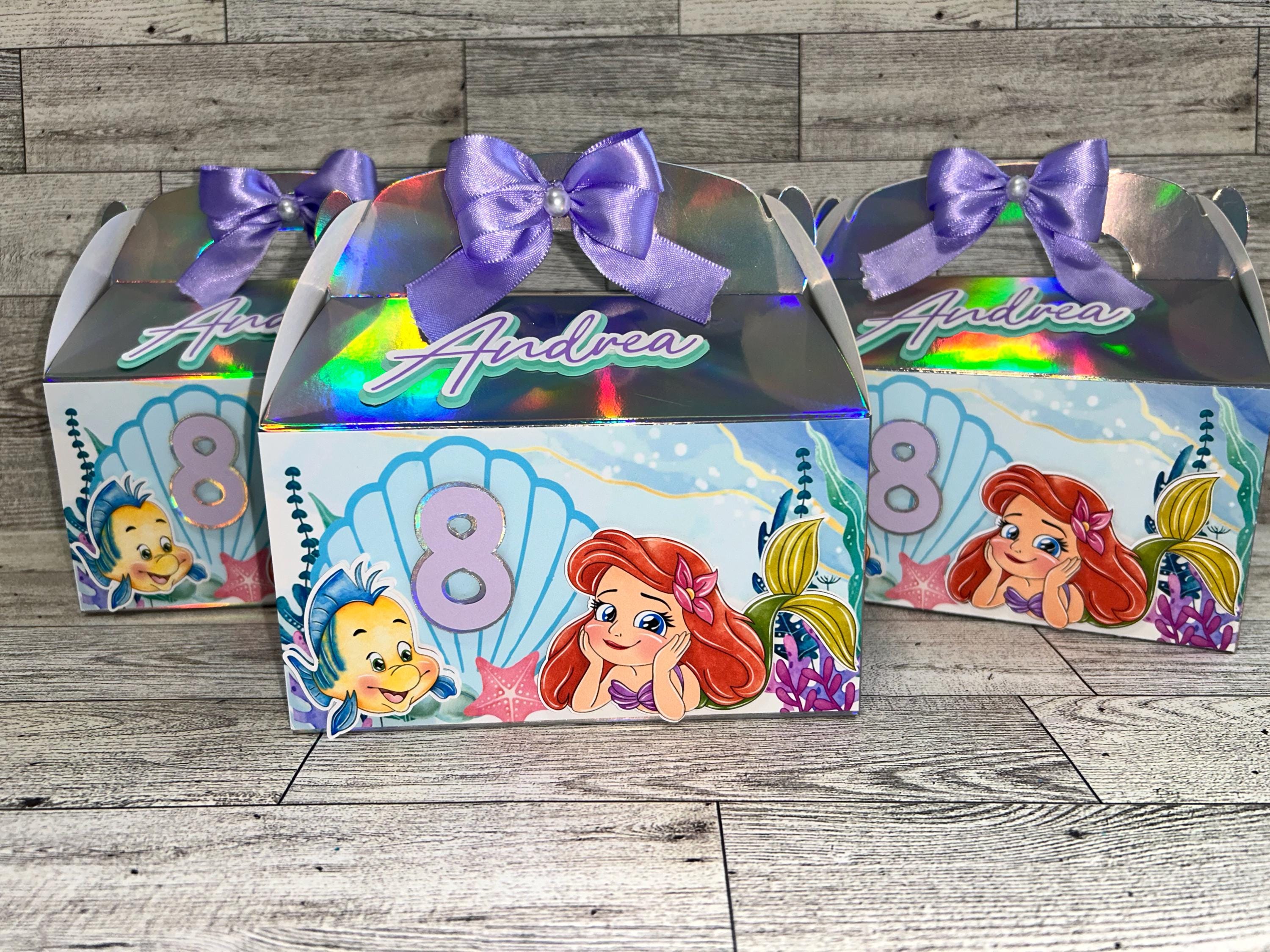 Little Mermaid Party Favor Boxes - Etsy