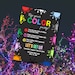 Color Wars Party Invitation: Rep Your Color (digital Download) - Etsy
