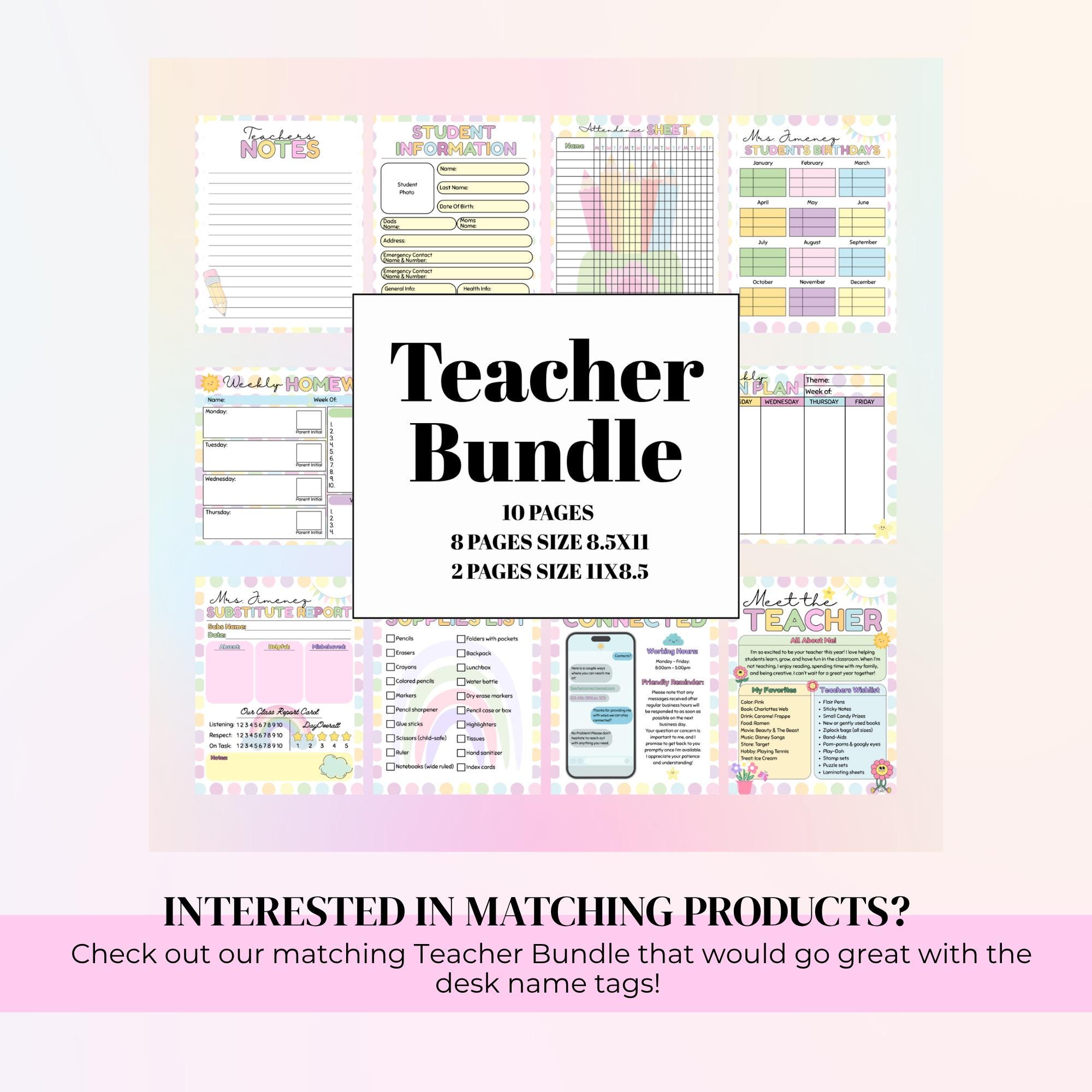 Editable Classroom Name Plates: Shapes, Colors, Numbers (canva Template ...