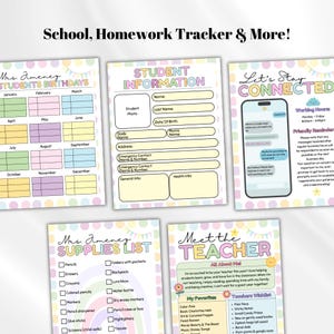 Printable Teacher Planner Bundle: Editable Classroom Forms (PDF ...