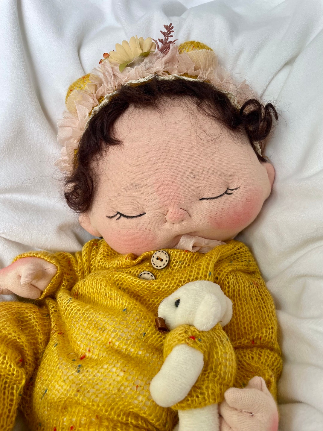 OOAK Soft Sculpture Baby Doll by Bebe Babies and Friends, Newborn Baby ...