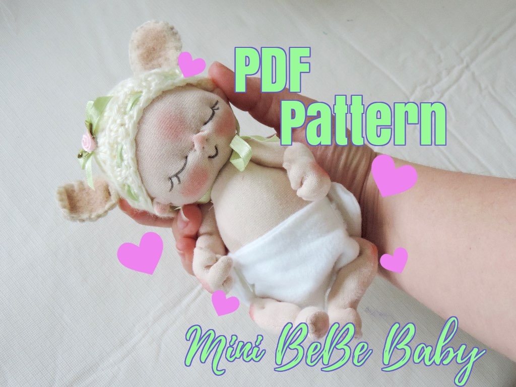 PDF Pattern- How to Make a Mini Bebe Baby Doll by Bebe Babies and ...