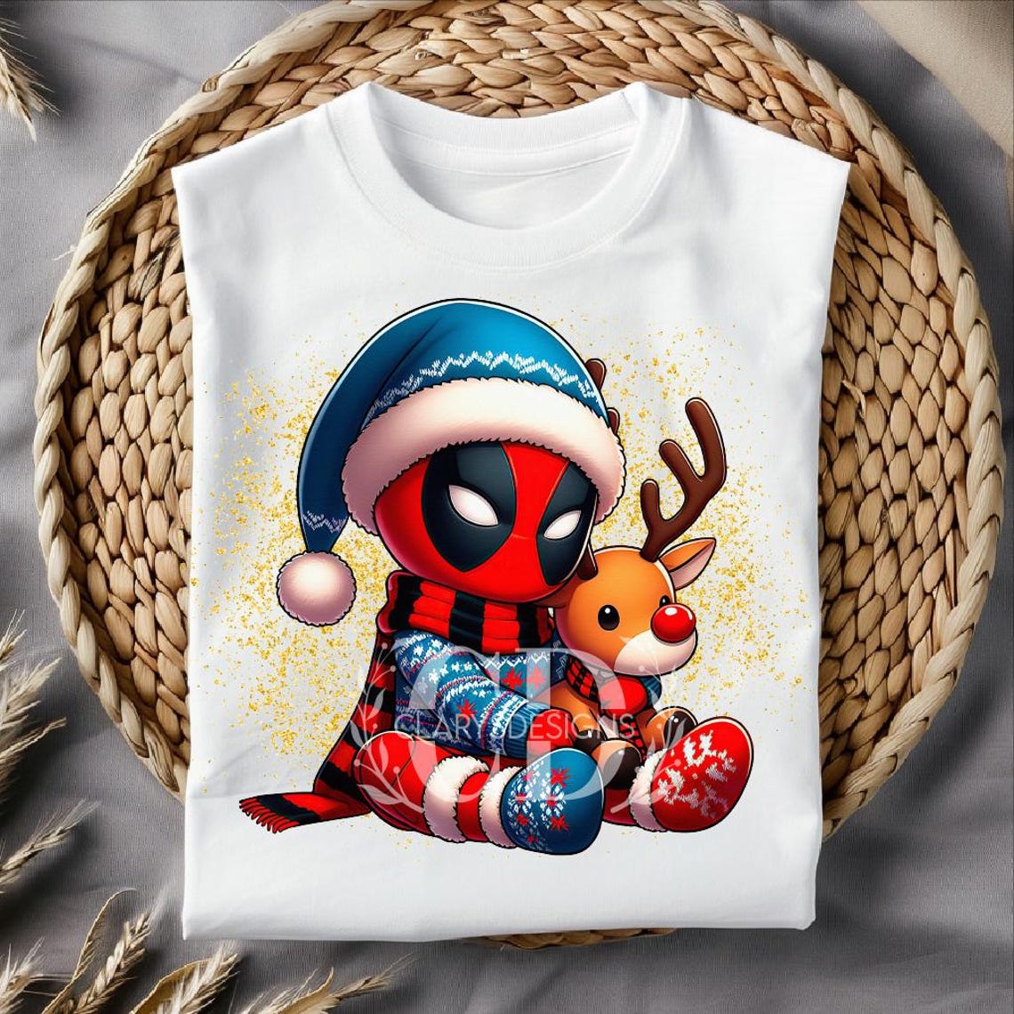 Cute Deadpool PNG, Christmas Deadpool PNG, Deadpool PNG, Instant ...