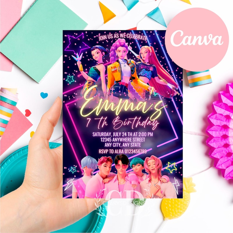 Kpop Demon Hunters Cake Decorations - Etsy