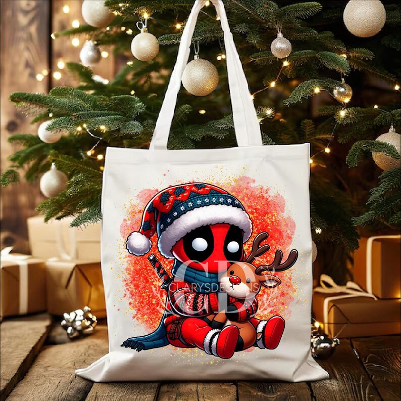 Cute Deadpool PNG, Christmas Deadpool PNG, Deadpool PNG, Instant ...