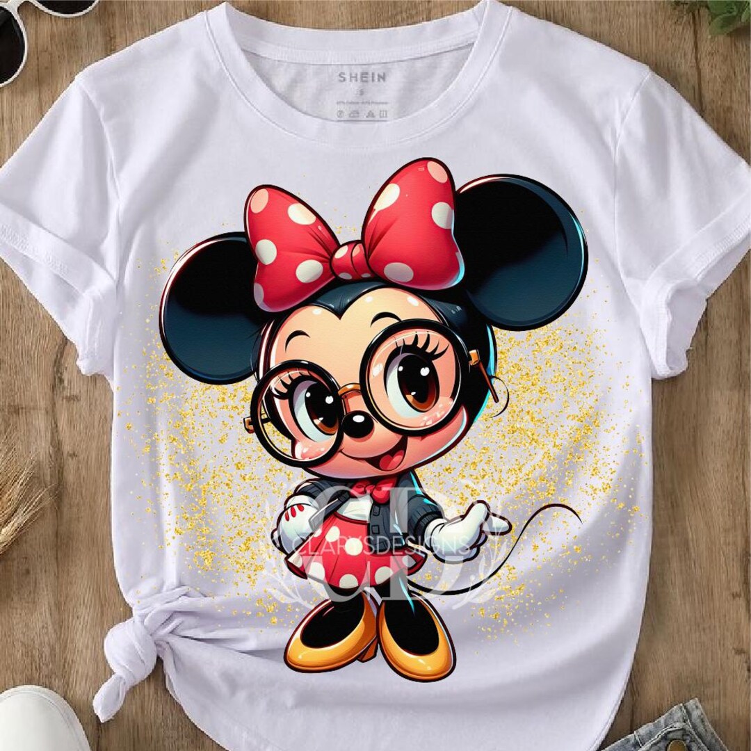 Cute Minnie Mouse PNG, Intellectual Minnie Mouse PNG, Student Minnie ...