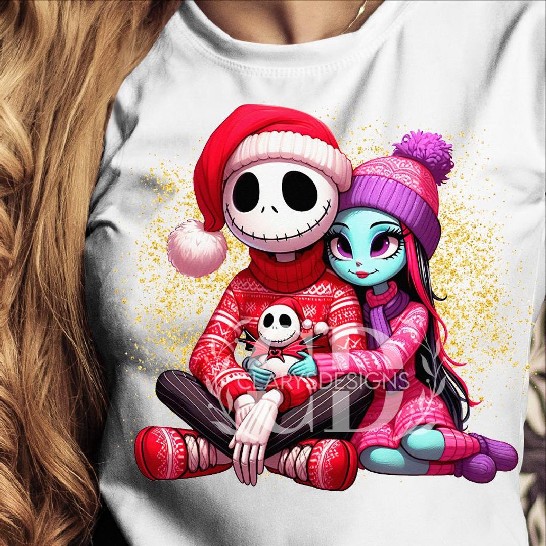 Christmas Jack and Sally PNG, Jack and Sally PNG, Merry Christmas Jack ...