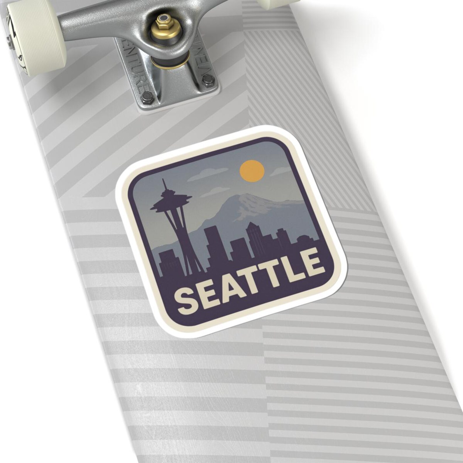 Seattle Skyline Kiss-cut Stickers, Laptop Decals, Travel Stickers, City ...