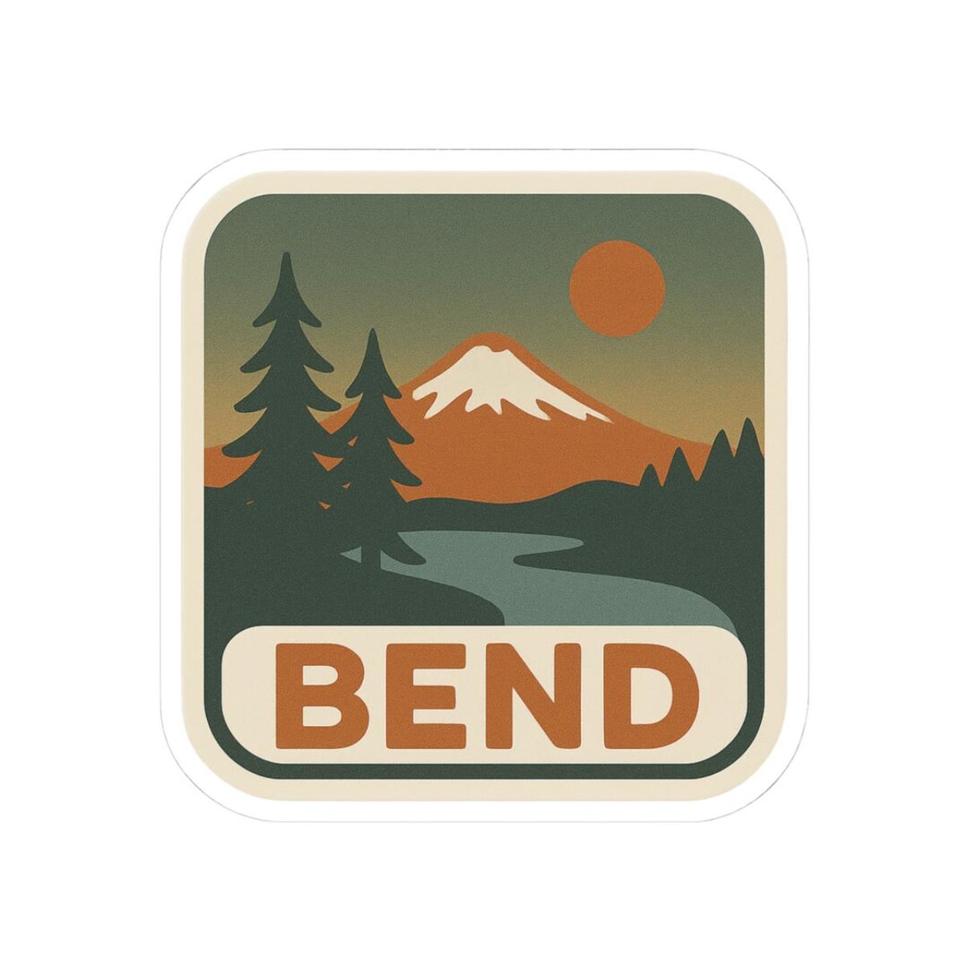 Bend Nature-inspired Kiss-cut Stickers, Durable Stickers for Laptops ...