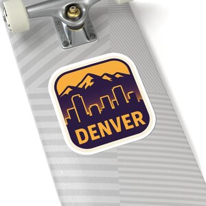 Denver Skyline Kiss-cut Stickers | Mountain-themed Decor, Travel ...