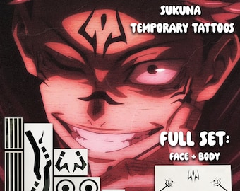 JJK Sukuna Nails jujutsu Kaisen - Etsy